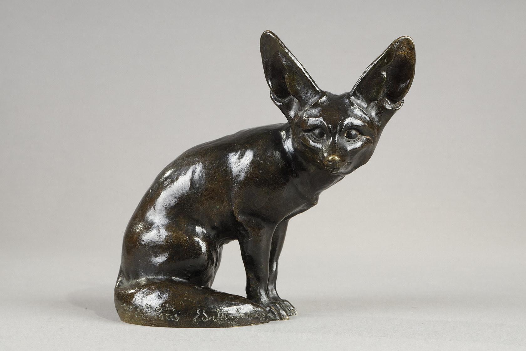 Edouard-Marcel Sandoz - Fennec seated For Sale at 1stDibs