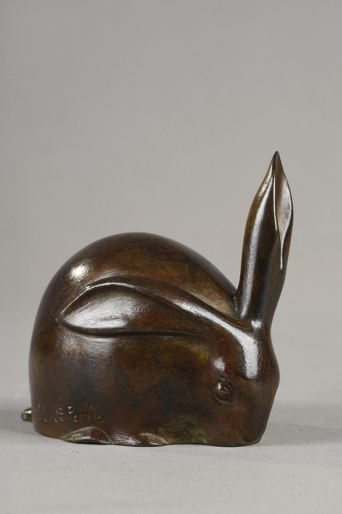 Edouard-Marcel Sandoz - Conejo con oreja levantada en venta en 1stDibs