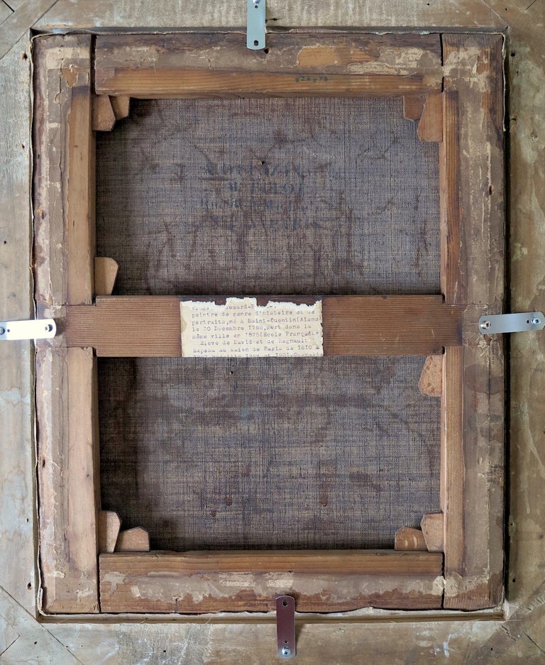 Edouard Pingret - Presumed portrait of Athanase Peltier in front of the ...