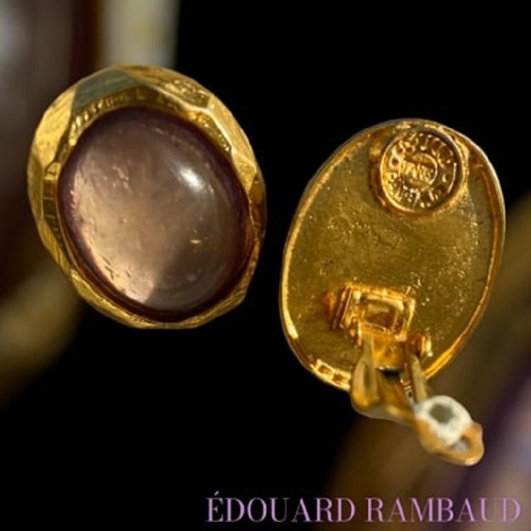EDOUARD RAMBAUD vintage earrings For Sale at 1stDibs