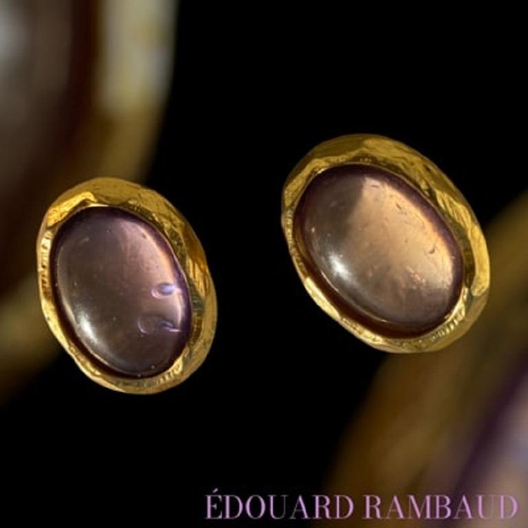 EDOUARD RAMBAUD vintage earrings For Sale at 1stDibs