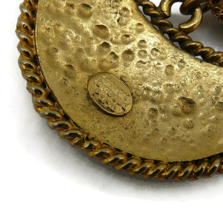 EDOUARD RAMBAUD Vintage Massive Jewelled Dangling Earrings For Sale at ...