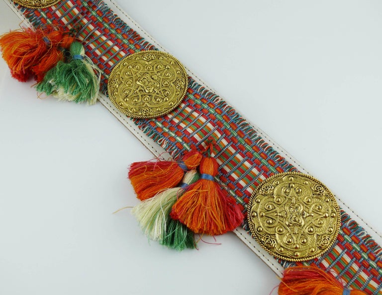 Edouard Rambaud Vintage Oriental Belt For Sale at 1stDibs