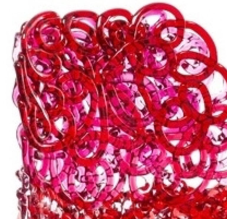 Edra Gina Chair - Rosso Rubino by Jacopo Foggini at 1stDibs