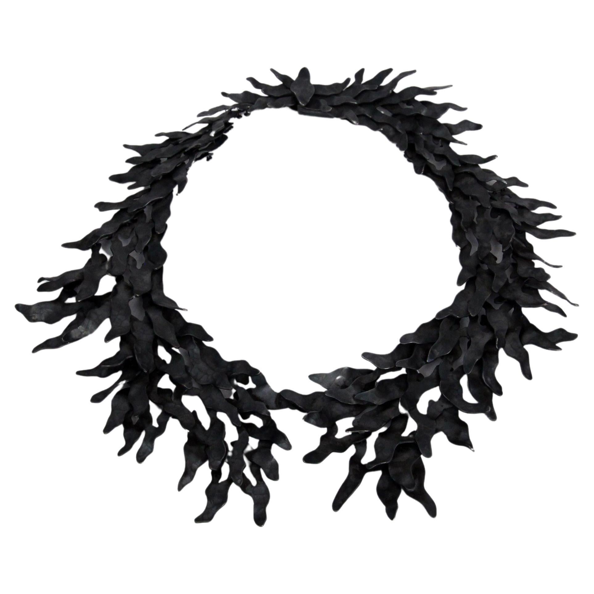 "Black Algae" Necklace in Oxidized Silver by Romoherrera For Sale at ...
