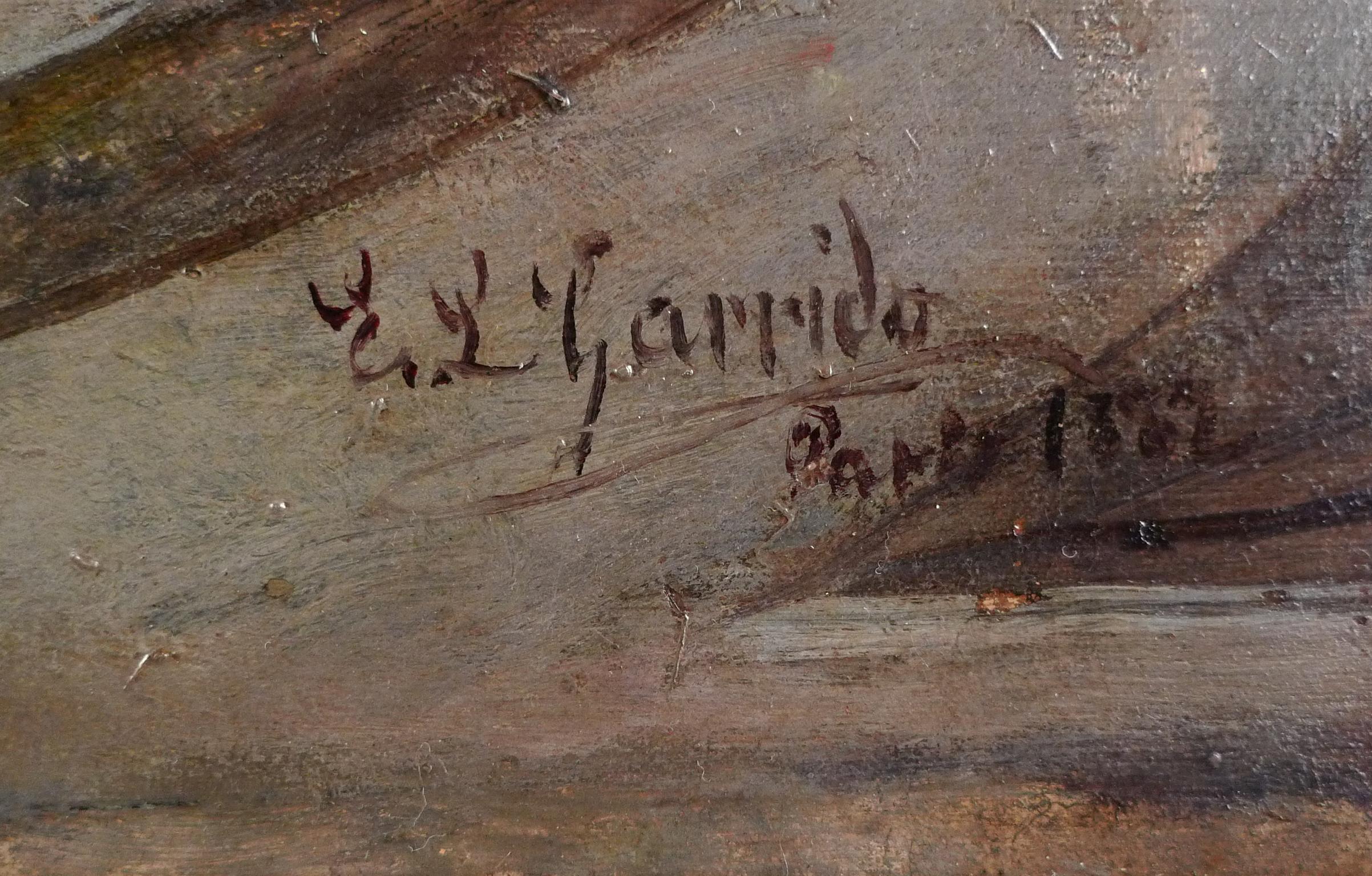 Eduardo Leon Garrido - "Before The Ball", 19th Century Oil on Wood ...