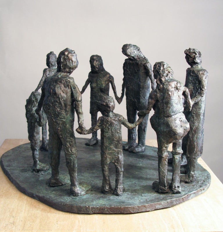Eduardo Oropeza - Circle of Friends Generations, bronze sculpture ...