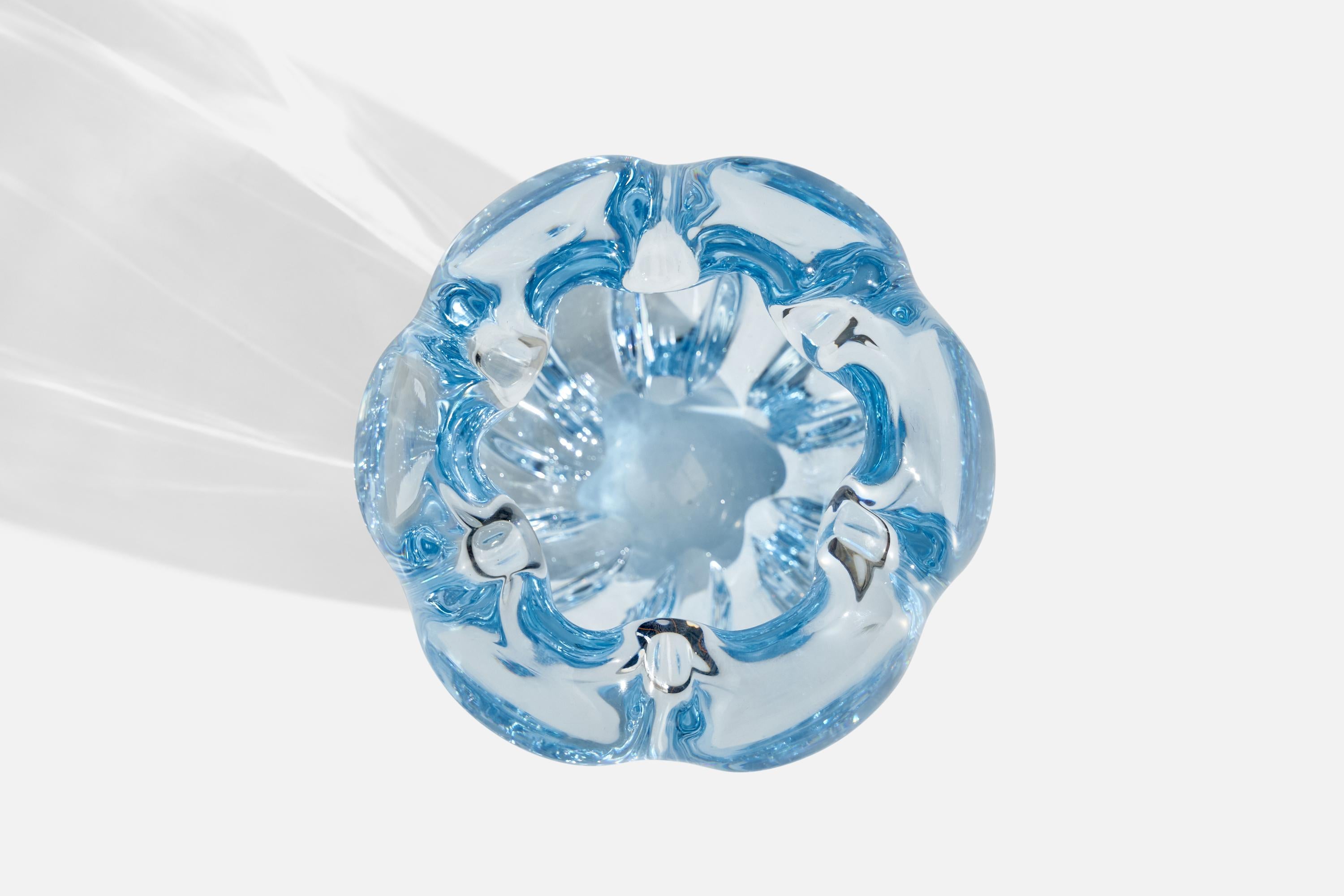 Edvin Öhrström, Vase, Glass, Sweden, 1940s For Sale at 1stDibs