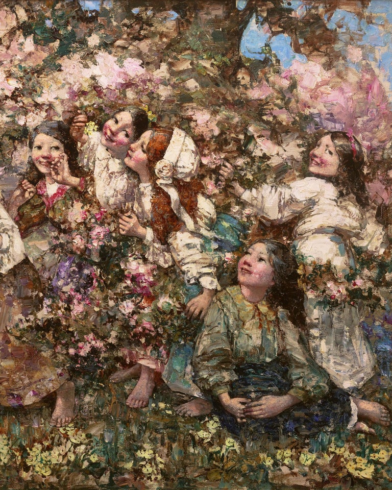 Edward Atkinson Hornel - A Spring Roundelay by Edward Atkinson Hornel ...