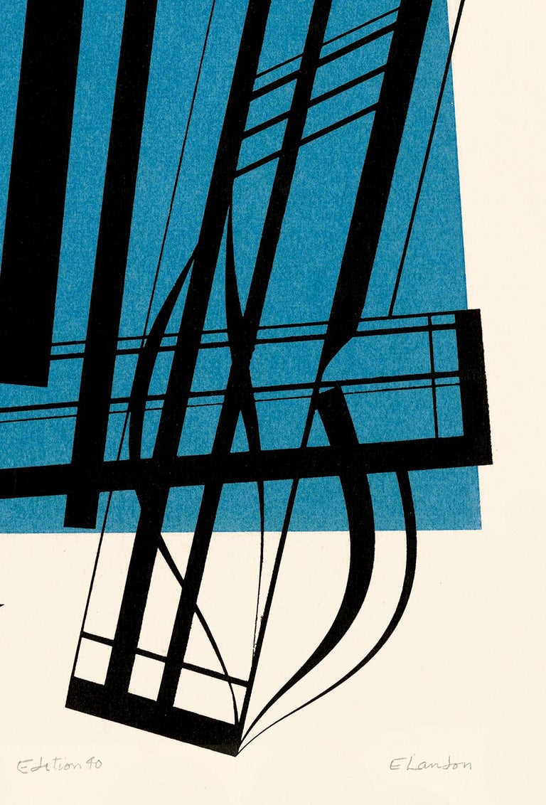 Edward August Landon - Arrangement with Blue Major — Mid-Century ...