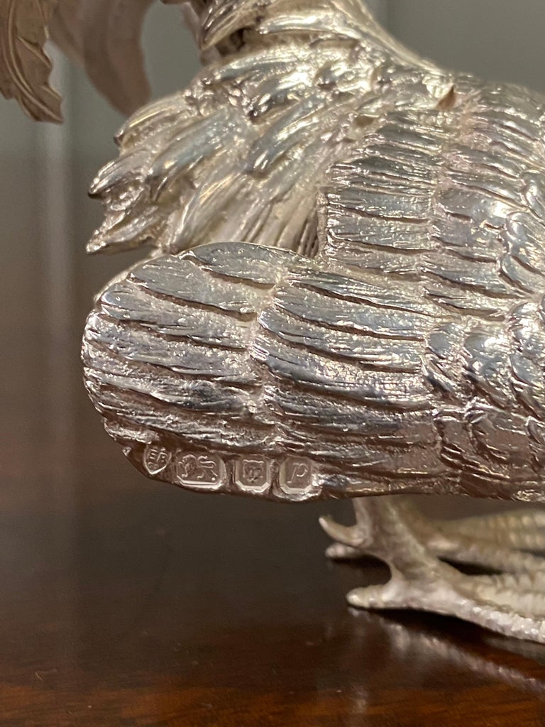 Edward Barnard Solid Sterling Silver Rooster Cockerel 50 Years Old ...