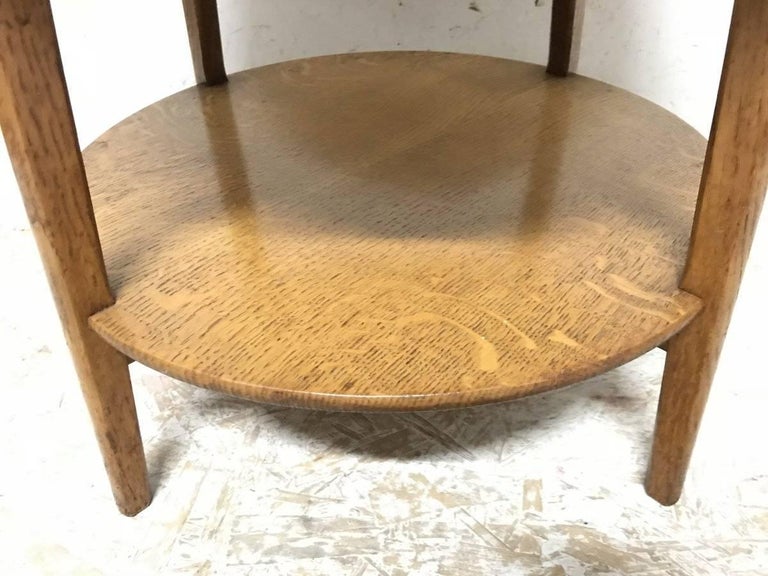 Edward Barnsley, An Arts and Crafts Oak Two-Tier Circular Coffee or ...