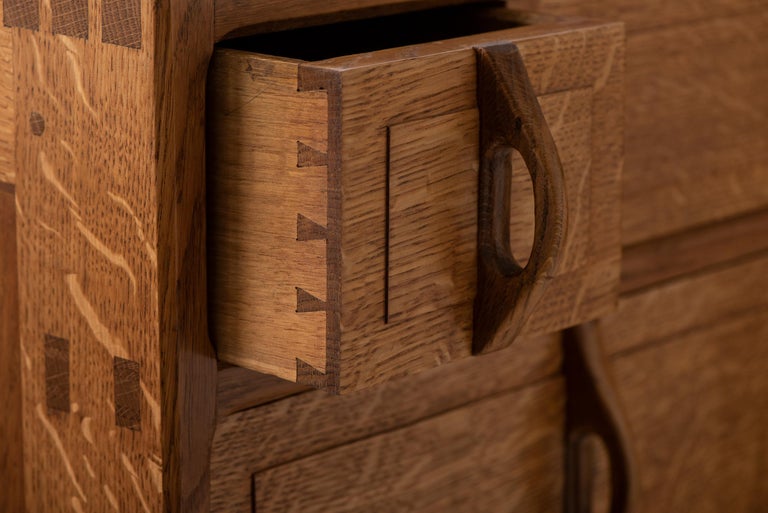 Edward Barnsley Oak Chest of Drawers, England, circa 1920 For Sale at ...