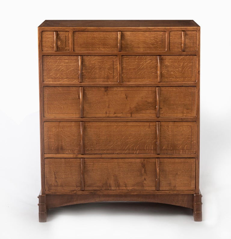 Edward Barnsley Oak Chest of Drawers, England, circa 1920 For Sale at ...