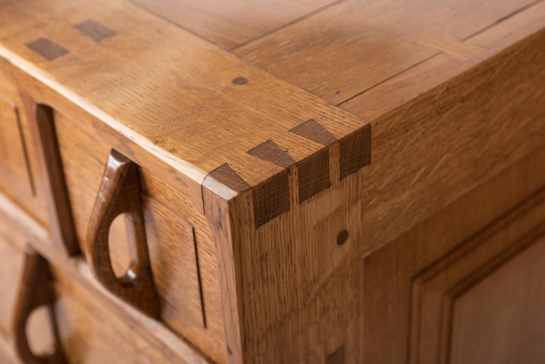 Edward Barnsley Oak Chest of Drawers, England, circa 1920 For Sale at ...