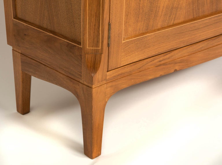 Edward Barnsley Walnut Bookcase with Glazed Doors, England, circa 1969 ...