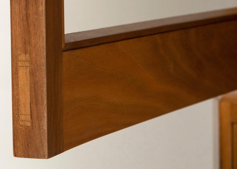 Edward Barnsley Walnut Bookcase with Glazed Doors, England, circa 1969 ...
