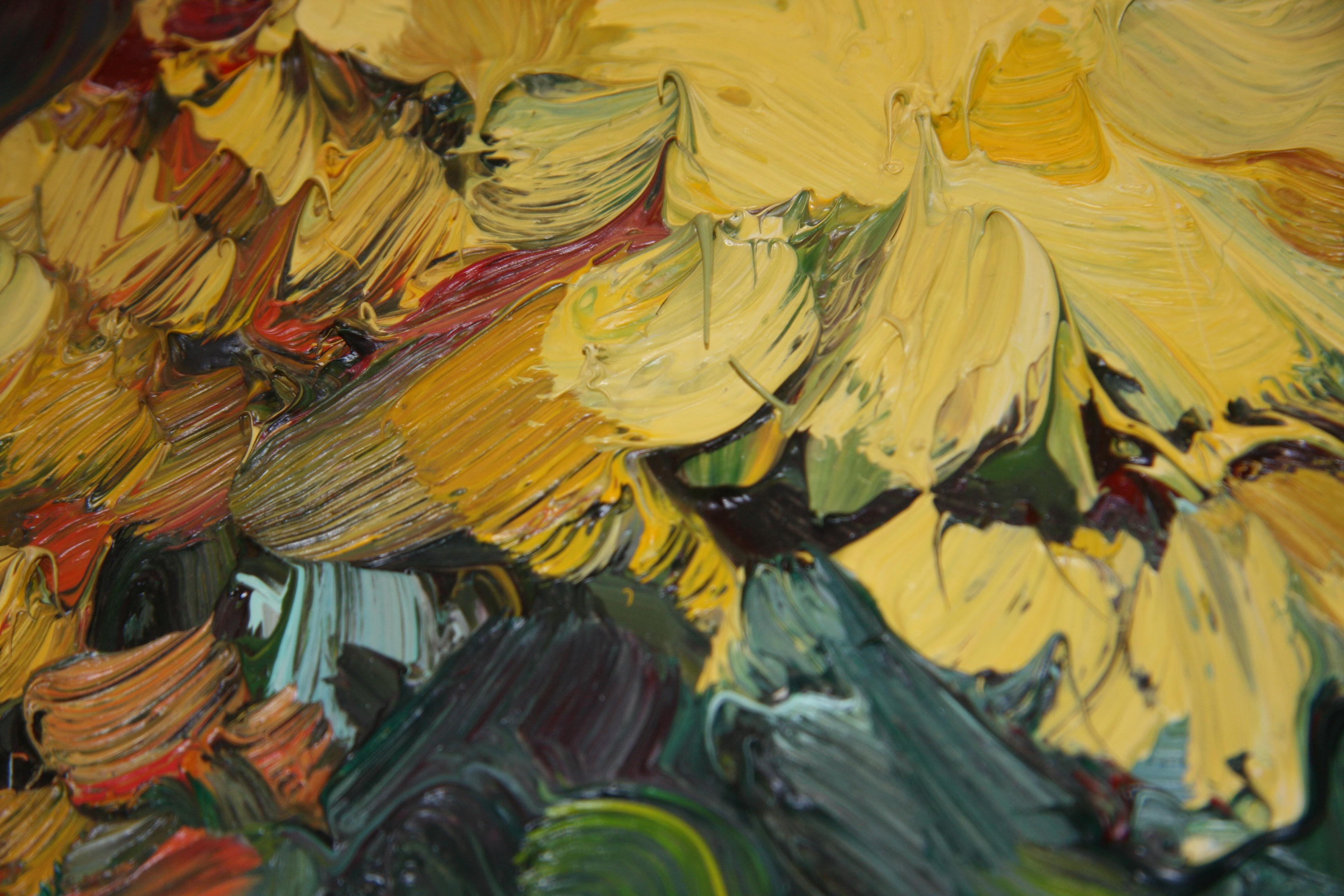 Edward Beale - CHRYSANTHEMUMS IN A GREEN VASE EDWARD BEALE British ...