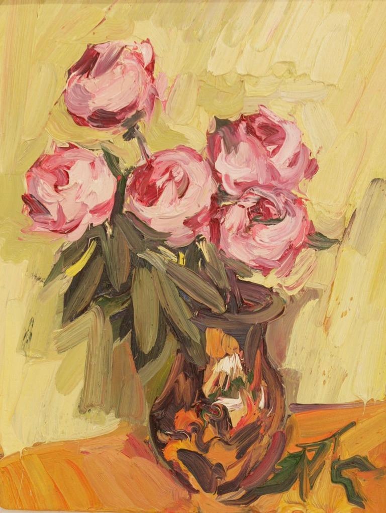Edward Beale - FIVE PEONIES IN VASE EDWARD BEALE Contemporary British ...