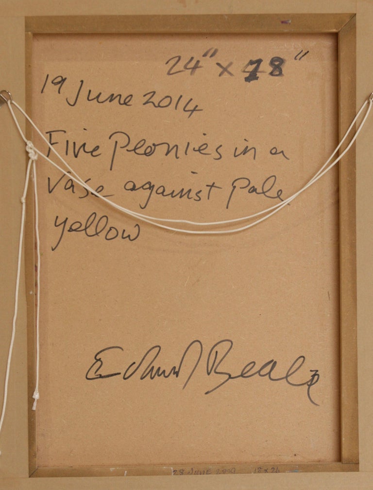 Edward Beale - FIVE PEONIES IN VASE EDWARD BEALE Contemporary British ...