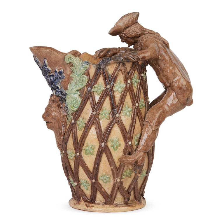Edward Bingham Castle Hedingham Medieval Inspired Art Pottery Jug, 19th ...