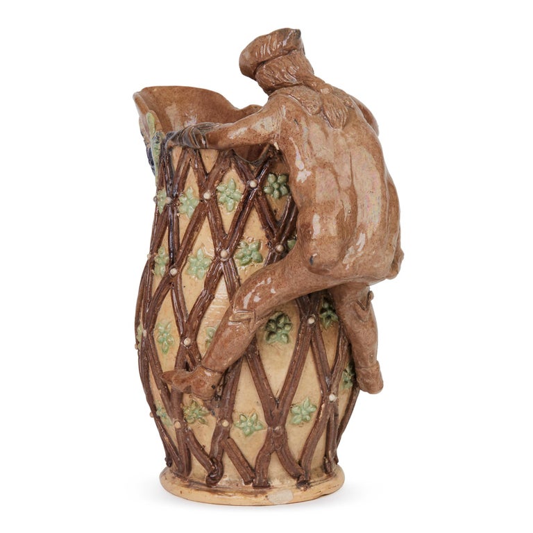 Edward Bingham Castle Hedingham Medieval Inspired Art Pottery Jug, 19th ...