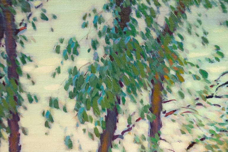 Edward Dufner - American Impressionist Landscape with female figures ...