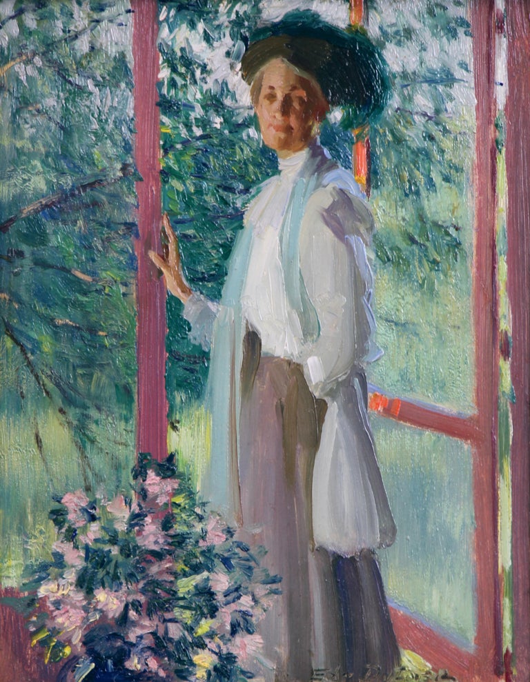 Edward Dufner - The Artist's Wife, American Impressionist ...