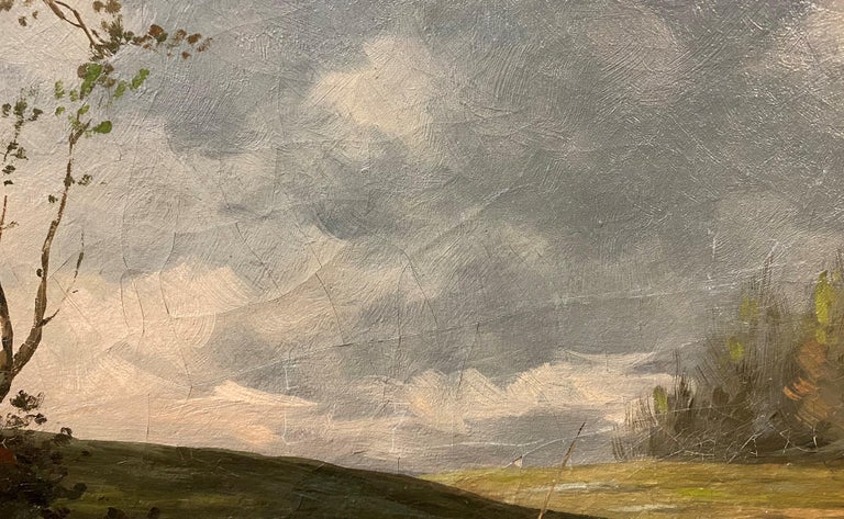 Edward E. Burrill - A Farmer With His Cows at 1stDibs