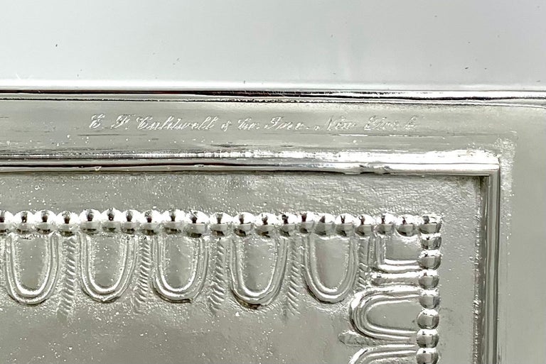 Edward F. Caldwell Neoclassical Style Silvered Bronze Box, Angels ...