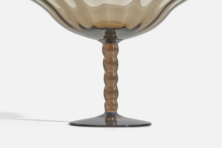 Edward Hald, Bowl, Blown Glass, Sandvik Glasbruk, Sweden, 1930s For ...