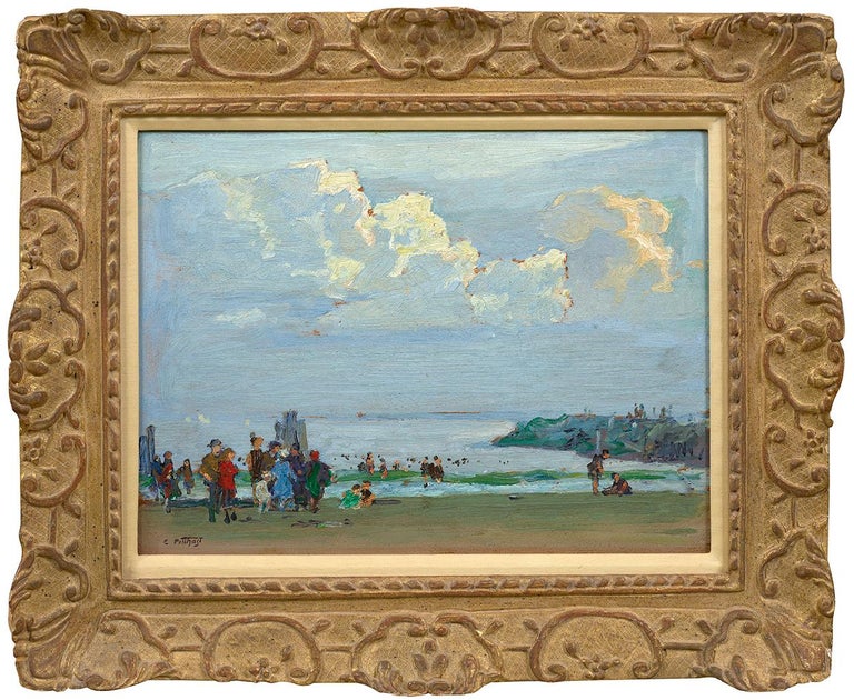 Edward Henry Potthast - Beach Scene For Sale at 1stDibs