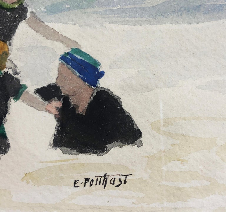 Edward Henry Potthast - Playtime (Beach Scene) For Sale at 1stDibs