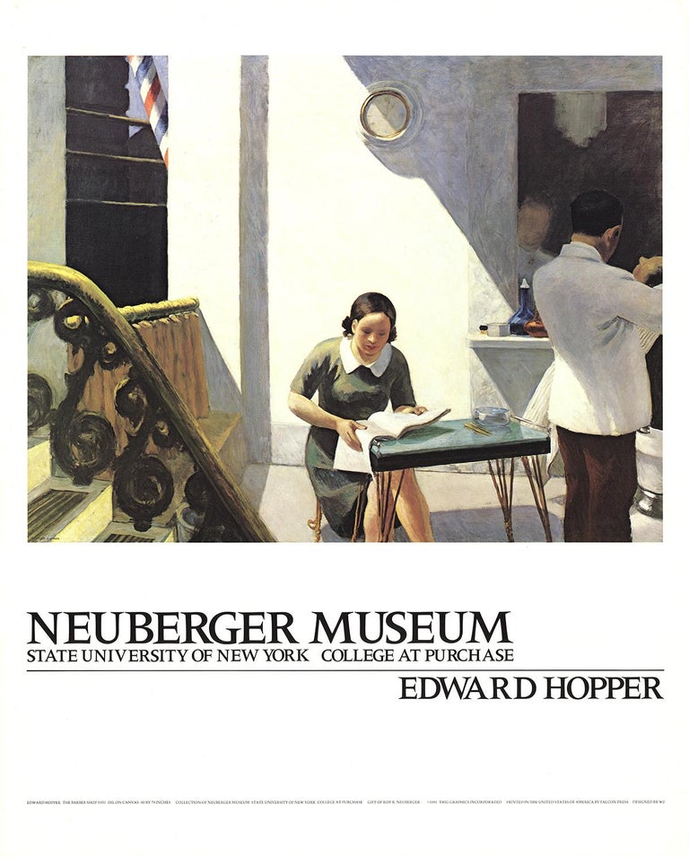Edward Hopper - Edward Hopper-The Barber Shop-30" x 24"-Poster-1981 ...