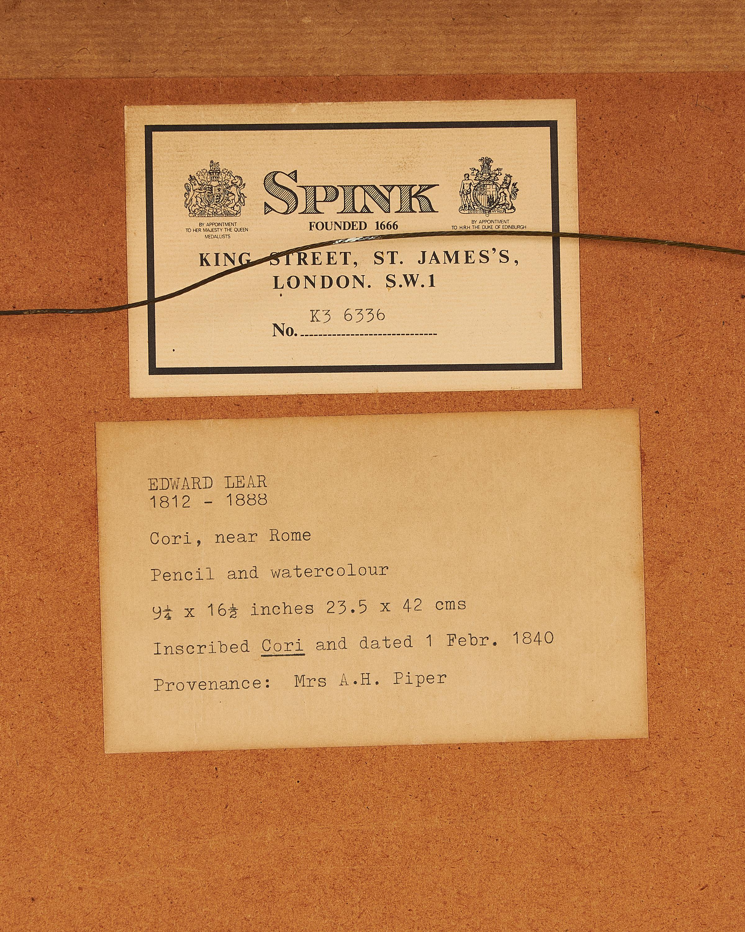 Edward Lear Watercolour from Rome, circa 1840 For Sale at 1stDibs ...