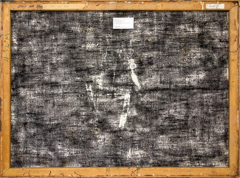 Edward Marecak - Zeus and Hera, 1967 Framed Semi-Abstract Figural ...