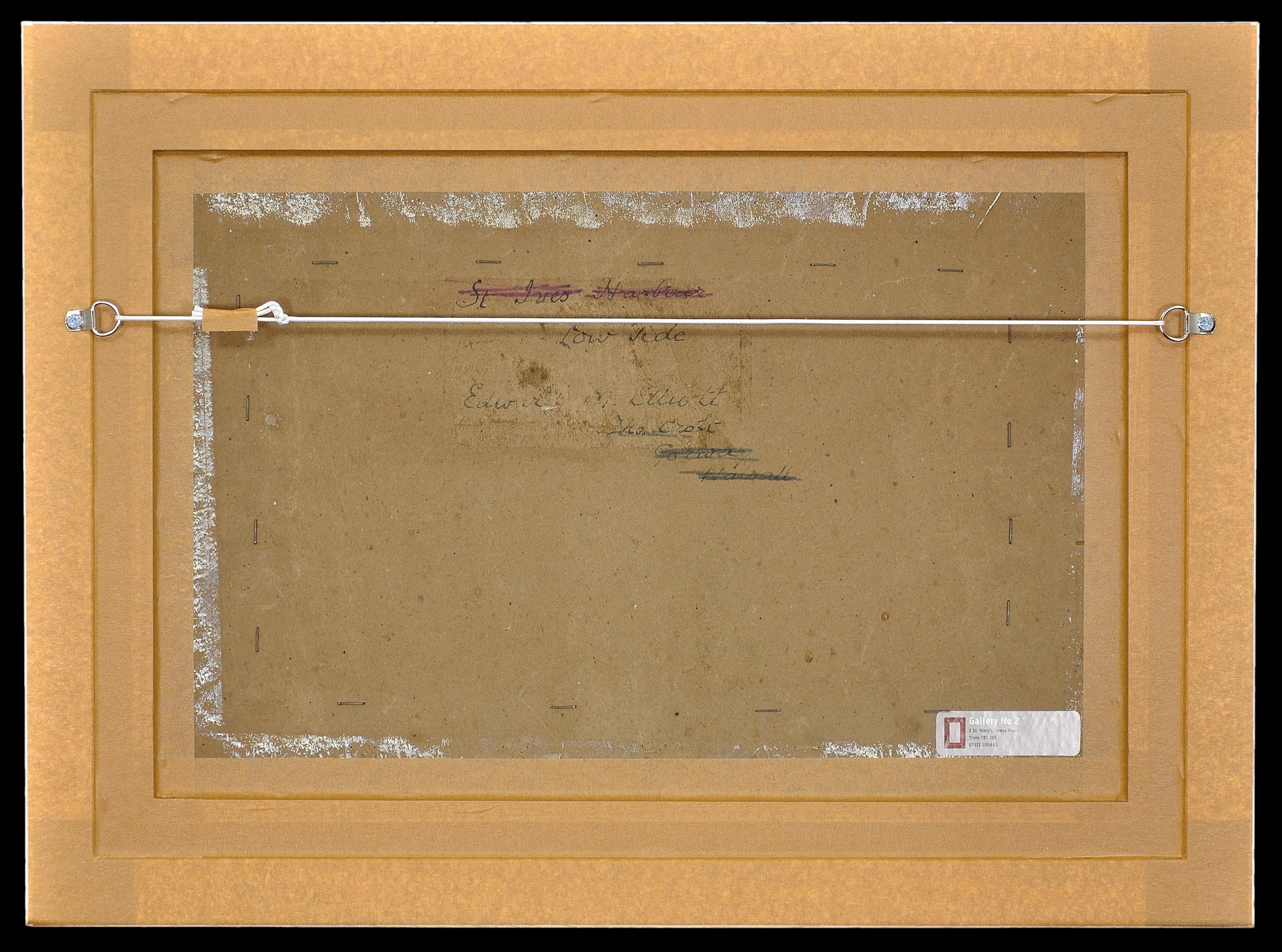 Edward Matthew Elliott - St Ives Harbor at Low Tide. Smeaton’s Pier ...