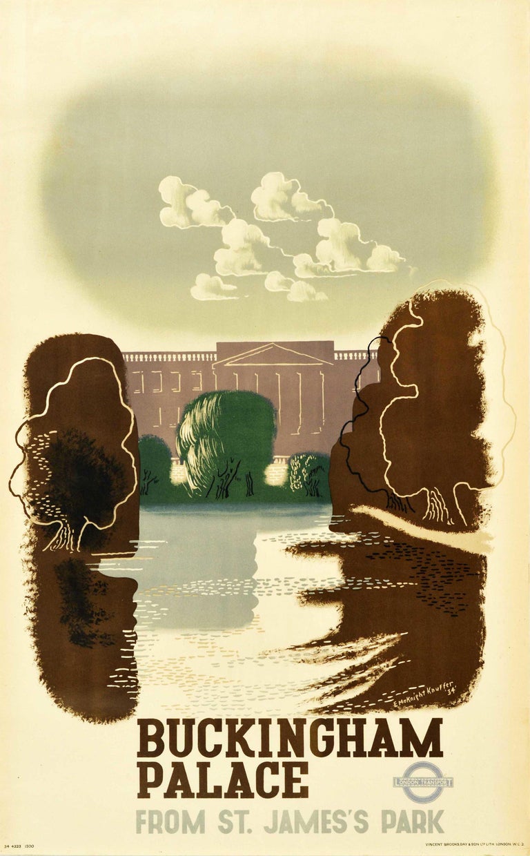 Edward McKnight Kauffer - Original Vintage London Transport Poster ...