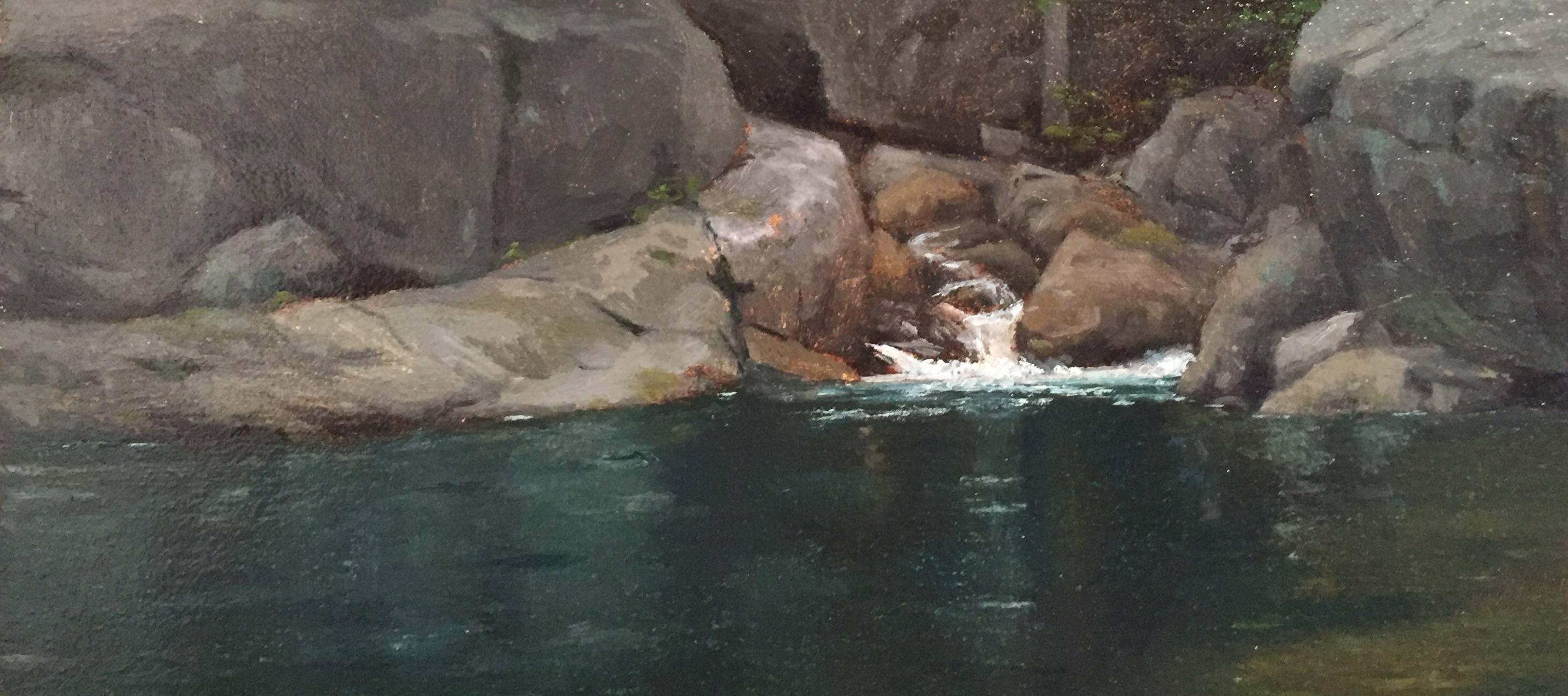 Edward Minoff - Emerald Pool - realistic water oil painting For Sale at ...