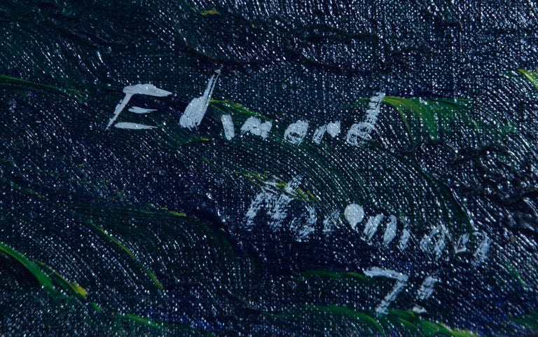 Edward Norman - Edward Norman - 1971 Oil, French Men-of-War For Sale at 1stDibs