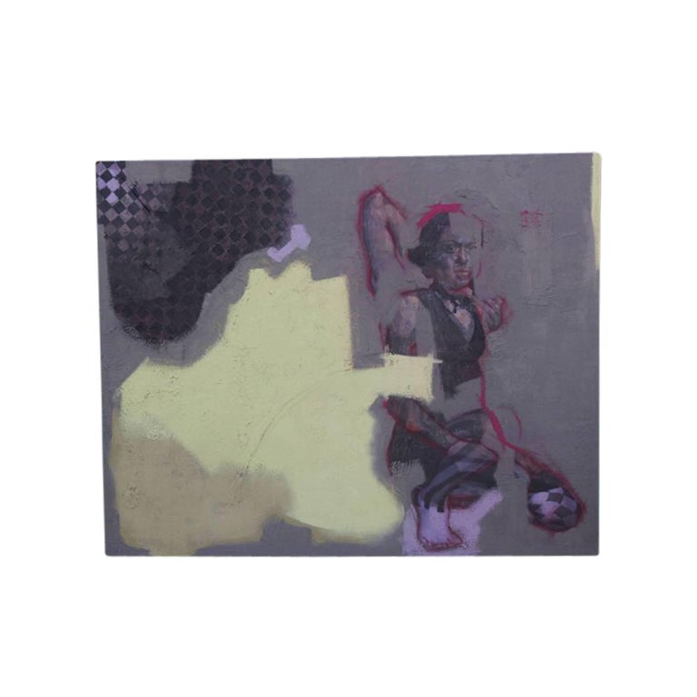 Edward Povey - Grey Abstract Portrait at 1stDibs