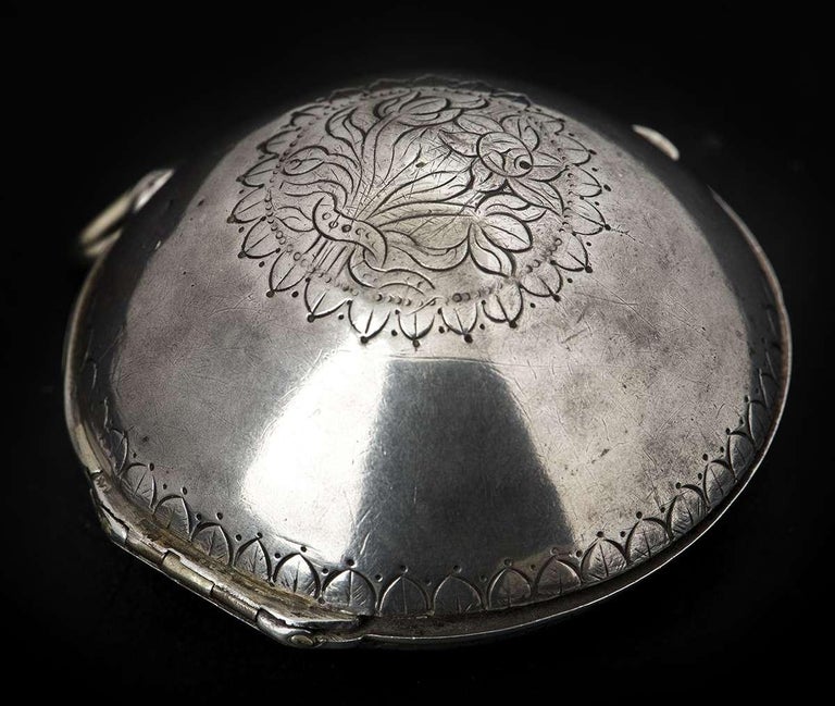 Edward Prior Rare Vintage Silver Triple Case Pocket Watch White Enamel ...