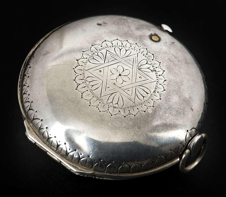 Edward Prior Rare Vintage Silver Triple Case Pocket Watch White Enamel ...