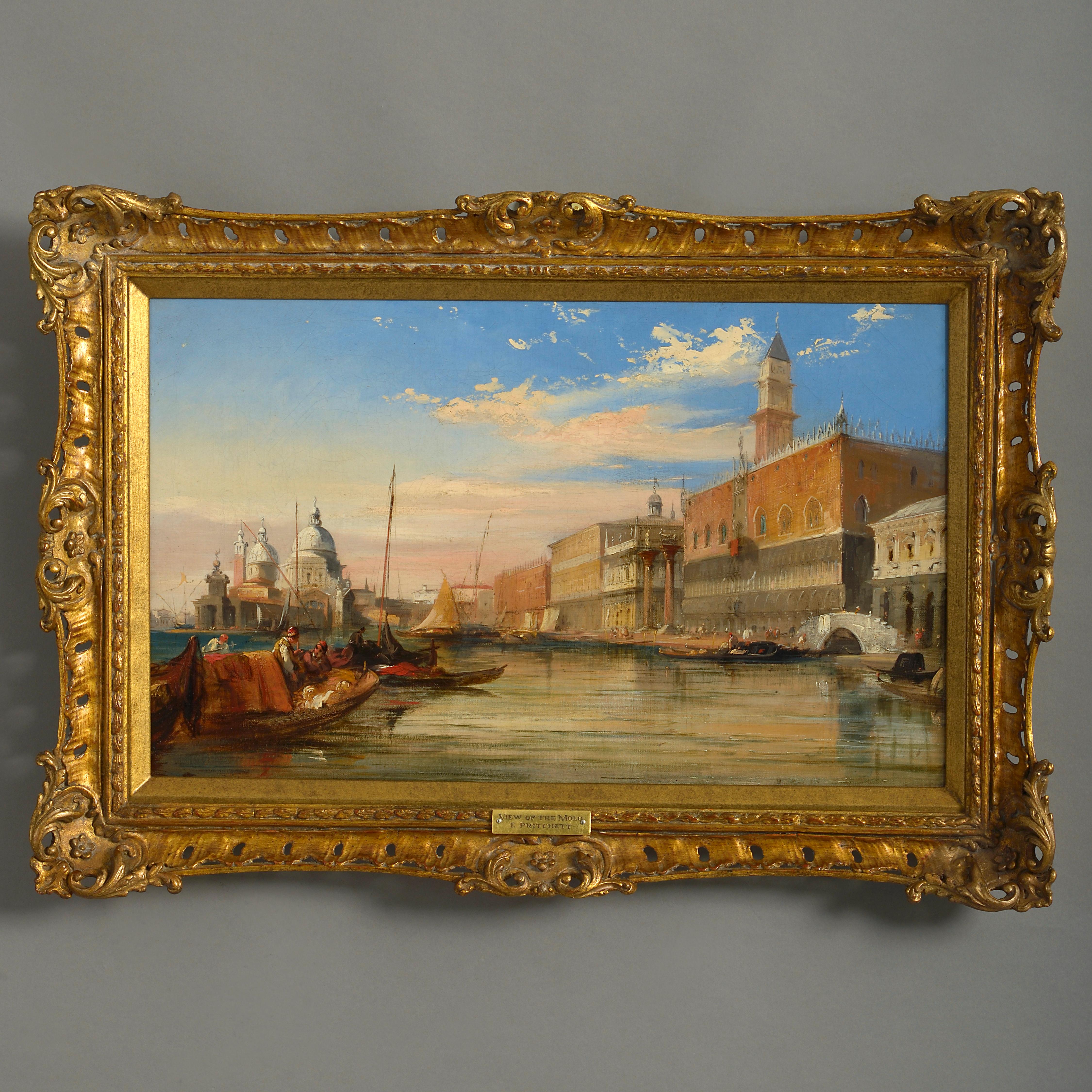 Edward Pritchett - Edward Pritchett (Fl.1828-1864) – A Venetian Canal ...