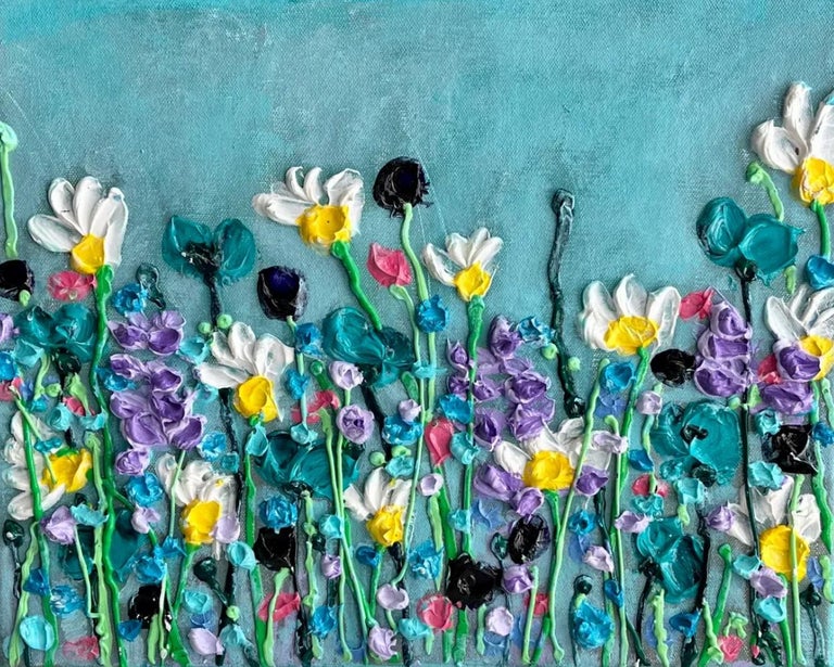 Edward Rittenberg - Turquoise and Lavender For Sale at 1stDibs