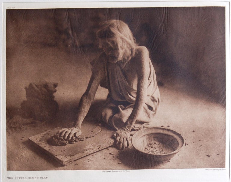 Edward S. Curtis, 1868-1952 - The Potter Mixing Clay, 1921 For Sale at ...