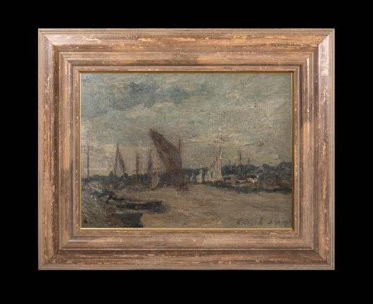 Edward Seago - Boat Harbour Off The Suffolk Coast, 20th Century Edward ...