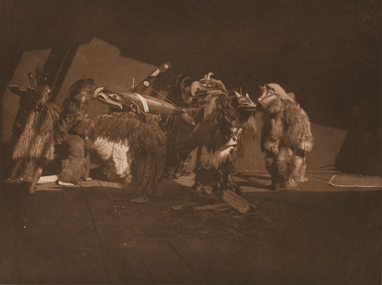 Edward Sheriff Curtis - Group of Winter Dancers, Qagyuhl, Northwestern ...