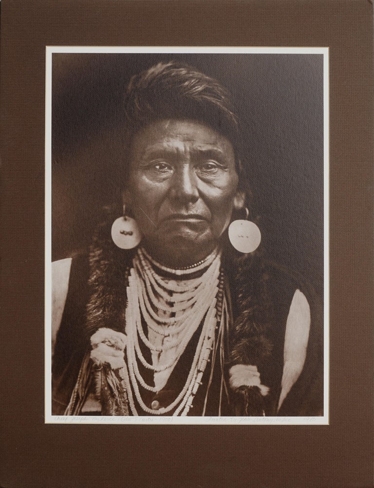 Edward Sheriff Curtis - Nez Perce Chief Joseph at 1stDibs