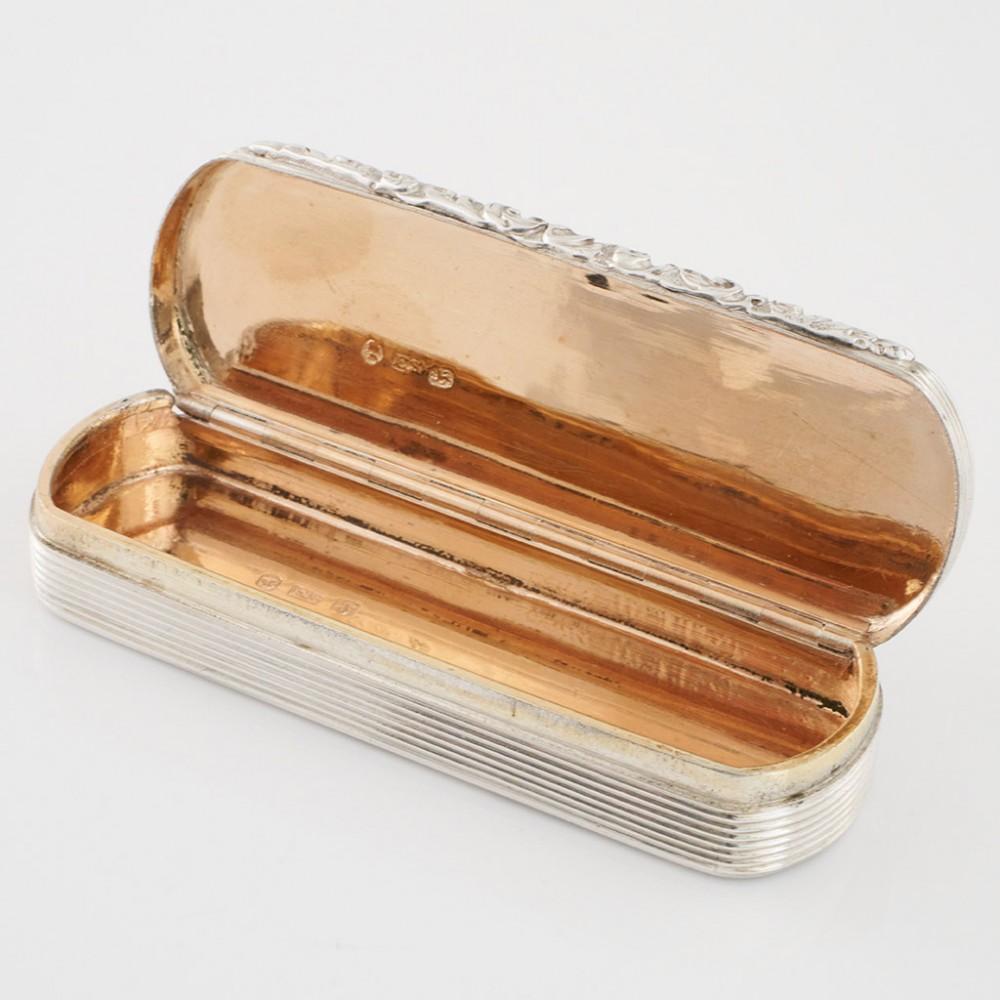 Edward Smith Sterling Silver Snuff Box Birmingham 1829 For Sale at 1stDibs